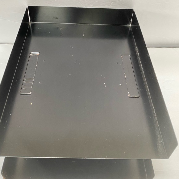 McDonald | Office | Black Modern Steel Office Desk In Out Box Letter ...